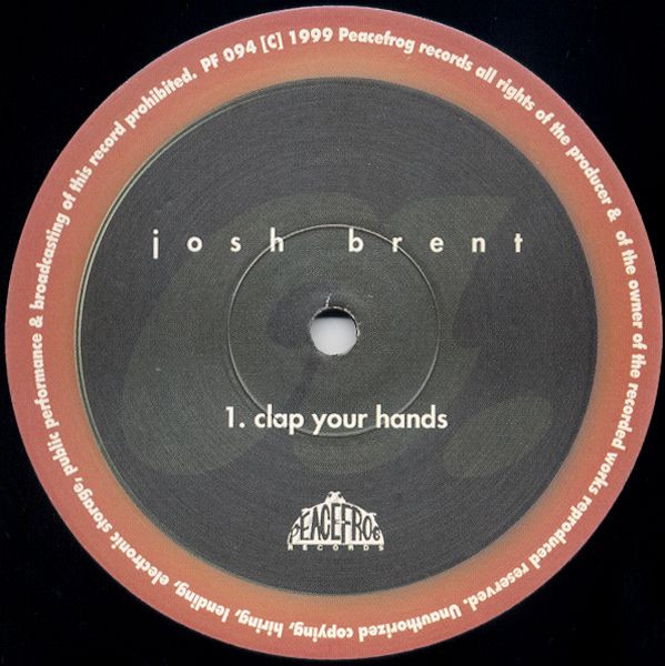 CLAP YOUR HANDS/JOSH BRENT/90'S HOUSE12"/PEACEFROG｜CLUB/DANCE｜ディスクユニオン ...