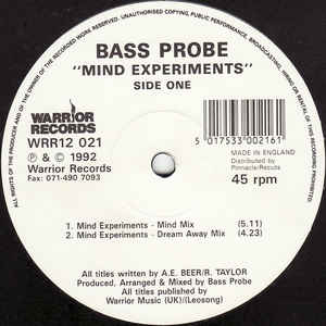 MIND EXPERIMENTS (UR REMIX)/BASS PROBE｜CLUB/DANCE｜ディスクユニオン･オンラインショップ ...