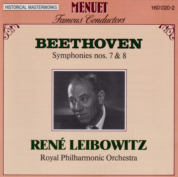 BEETHOVEN:SYMPHONY NO.7,8/RENE LEIBOWITZ/ルネ・レイボヴィッツ｜CLASSIC｜ディスクユニオン ...