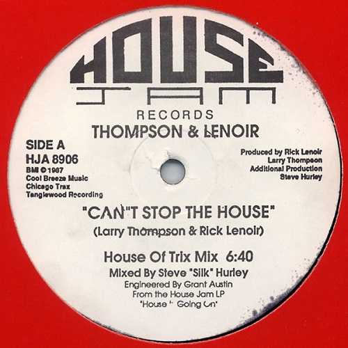 CAN'T STOP THE HOUSE/THOMPSON & LENOIR｜CLUB/DANCE｜ディスクユニオン･オンラインショップ ...