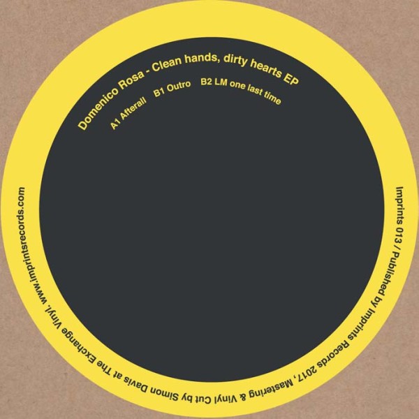 CLEAN HANDS,DIRTY HEARTS EP/DOMENICO ROSA｜CLUB/DANCE｜ディスクユニオン･オンラインショップ ...