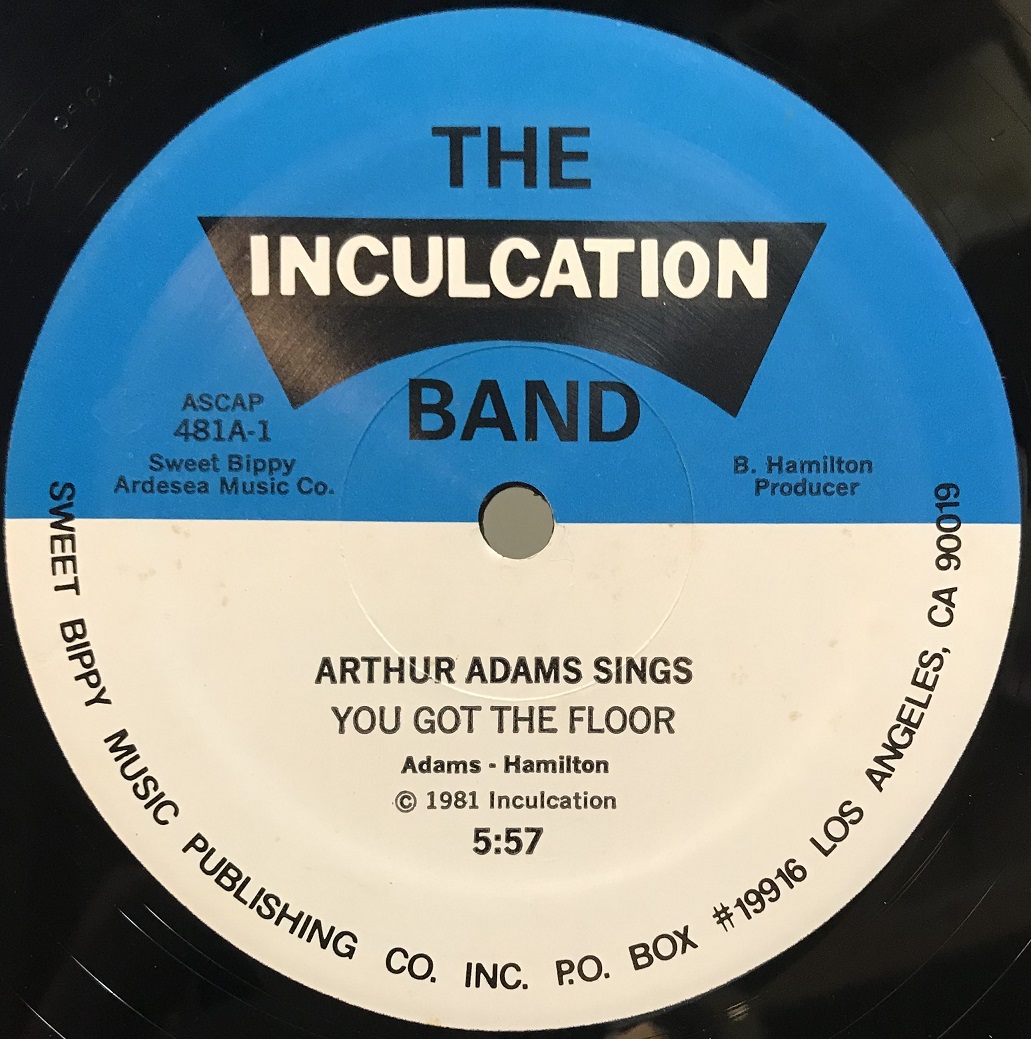 ARTHUR ADAMS SINGS YOU GOT THE FLOOR/INCULCATION BAND｜SOUL/BLUES/GOSPEL ...