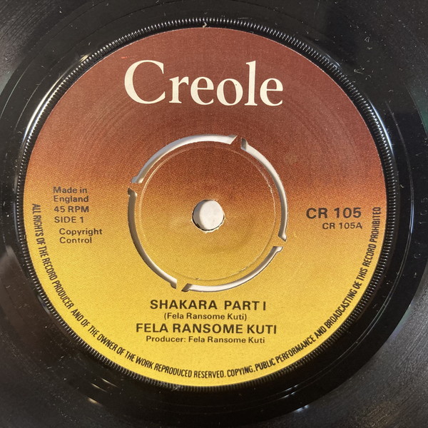 SHAKARA PART 1/FELA RANSOME KUTI & AFRICA 70/フェラ・ランサム・クティ & アフリカ 70 ...