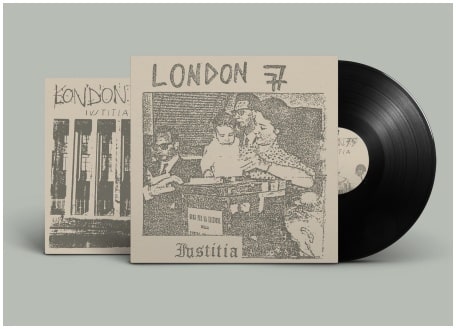 IUSTITIA (LP/SOLID BLACK VINYL)/LONDON 77/イタリア中部ラティーナ出身ハードコアバンドLONDON ...