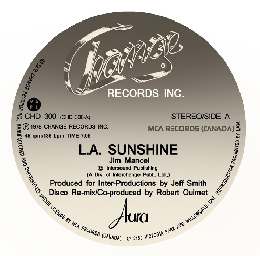 L A Sunshine 12 Aura 1978年リリースのカナダ産傑作ディスコが初公式リイシュー Soul Blues