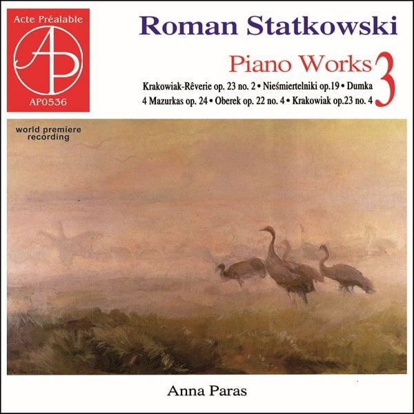 STATKOWSKI:PIANO WORKS VOL.3/ANNA PARAS/アンナ・パラス｜CLASSIC｜ディスクユニオン･オンライン ...