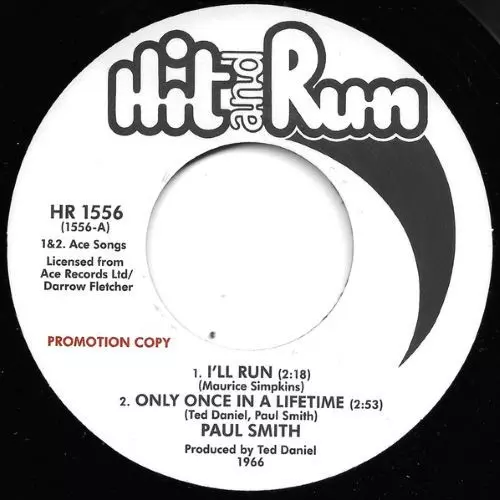 I'LL RUN (7")/PAUL SMITH/Paul Smith の激レア名盤「I'll Run」,「Ain't That ...