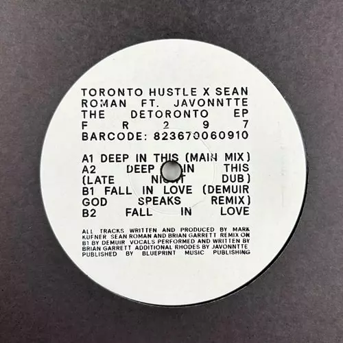 DETORONTO EP (INCL. DEMUIR REMIX)/TORONTO HUSTLE & SEAN ROMAN FT ...
