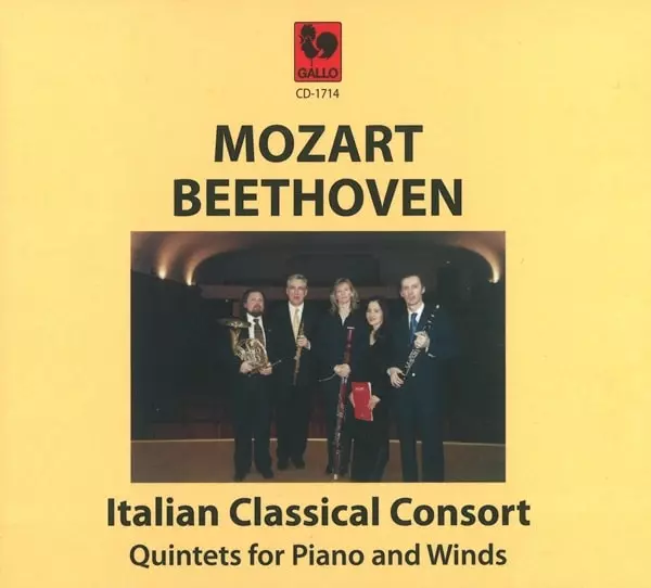 MOZART / BEETHOVEN:QUINTET FOR PIANO&WINDS/ITALIAN CLASSICAL CONCORT ...