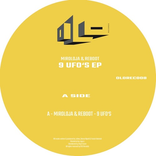 9 UFO'S EP/MIROLOJA & REBOOT/Ricardo Villalobosアーリーサポート!! REBOOTニューリリース ...