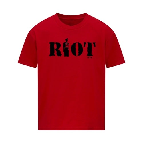 UR 'RIOT' T-SHIRT RED ON BLACK (M SIZE)/UR/アンダーグラウンド・レジスタンス/Screen ...