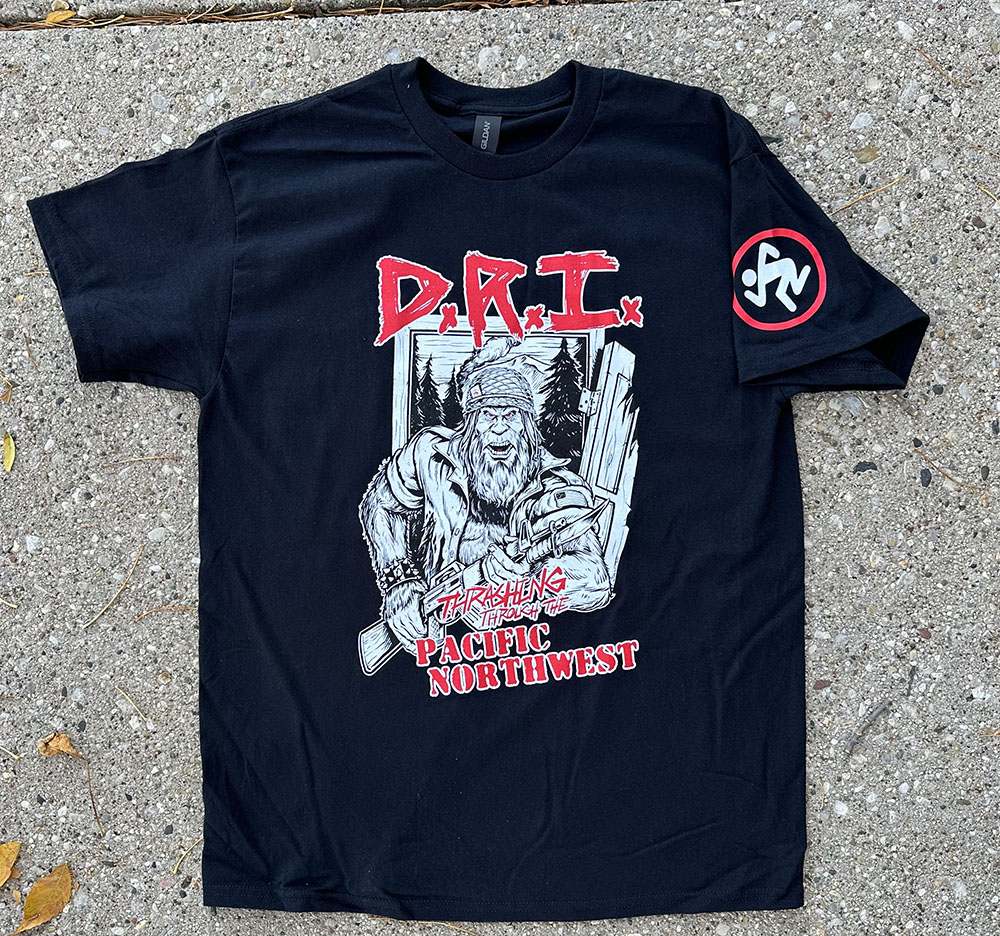 L/PNW - VIOLENT SASQUATCHATION 2024 TOUR' SHORT SLEEVE (BLACK)/D.R.I ...