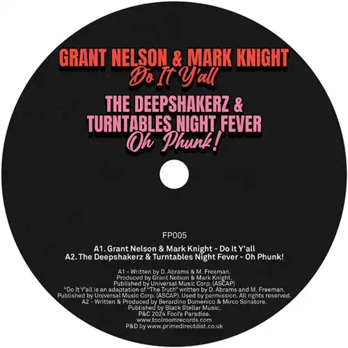 FOOL'S PARADISE SAMPLER VOL . 4 (MARK KNIGHT, GRANT NELSON, DEEPSHAKERZ ...