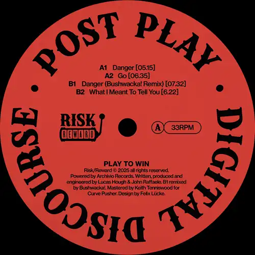 DIGITAL DISCOURSE (INCL. BUSHWACKA! REMIX)/POST PLAY/BUSHWACKA!ミックス!注目の ...