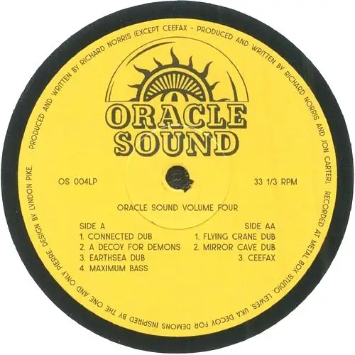 ORACLE SOUND VOLUME 4/RICHARD NORRIS/キング・タビーを思わせる煙たいダブワイズと強烈にハードなベースを軸に ...