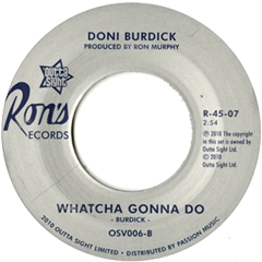 CANDLE (IN THE WINDOW) + WHATCHA GONNA DO (7")/DONI BURDICK /ドニ・バーディック ...