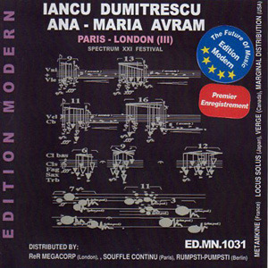 LIVE IN LONDON (III) SPECTRUM XXI FESTIVAL/IANCU DUMITRESCU/ANA-MARIA ...