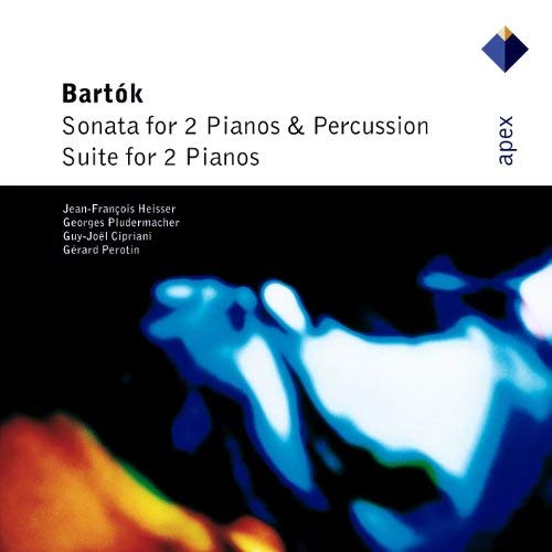 BARTOK: SONATA FOR 2 PIANOS & PERCUSSION / SUITE/JEAN-FRANCOIS HEISSER & GEORGES PLUDERMACHER ...