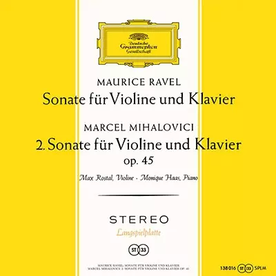 RAVEL: VIOLIN SONATA, ETC/MAX ROSTAL/マックス・ロスタル/UNIVERSAL音源ライセンス / 限定生産 ...