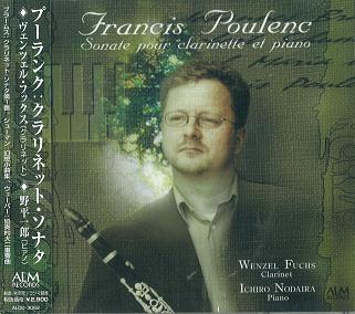 プーランク:クラリネット・ソナタ/WENZEL FUCHS/ヴェンツェル・フックス｜CLASSIC｜ディスクユニオン･オンラインショップ ...
