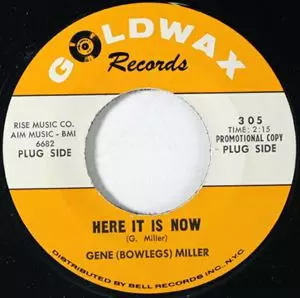 HERE IT IS NOW/GENE MILLER｜SOUL/BLUES/GOSPEL｜ディスクユニオン･オンラインショップ ...