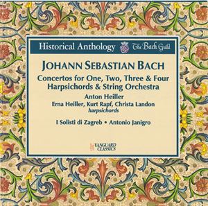 BACH: CONCERTOS FOR ONE, TWO, THREE & FOUR HARPSICHORDS & STRINGS ...