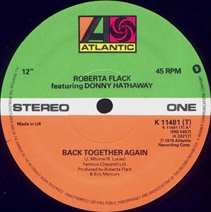 BACK TOGETHER AGAIN (12")/ROBERTA FLACK/ロバータ・フラック｜SOUL/BLUES/GOSPEL ...