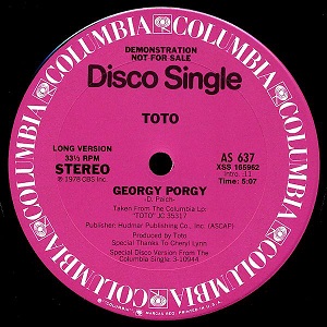 GEORGY PORGY (SPECIAL DISCO REMIX)/TOTO/トト｜OLD ROCK｜ディスクユニオン･オンラインショップ ...