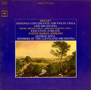 MOZART: SINFONIA CONCERTANTE FOR VIOLIN, VIOLA AND ORCHESTRA/GEORGE SZELL/ジョージ・セル｜CLASSIC｜ディスク ...