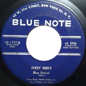 A GHOST OF A CHANCE / BLUE STREAK (7")/DIZZY REECE/ディジー・リース｜JAZZ｜ディスク ...