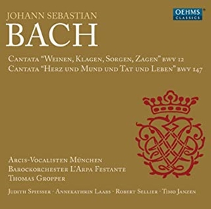 J.S.BACH:CANTATA BWV12&BWV147 / J.S.バッハ:カンタータ集/THOMAS GROPPER/トーマス・グロッ ...