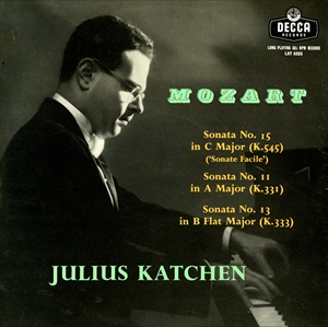 MOZART: SONATA NO.15 / NO.11 / NO.13/JULIUS KATCHEN/ジュリアス・カッチェン｜CLASSIC ...