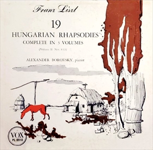 LISZT: 19 HUNGARIAN RHAPSODIES VOLUME II/ALEXANDER BOROVSKY/アレクサンダー ...