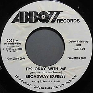 IT'S OKAY WITH ME/BROADWAY EXPRESS｜SOUL/BLUES/GOSPEL｜ディスクユニオン･オンラインショップ ...