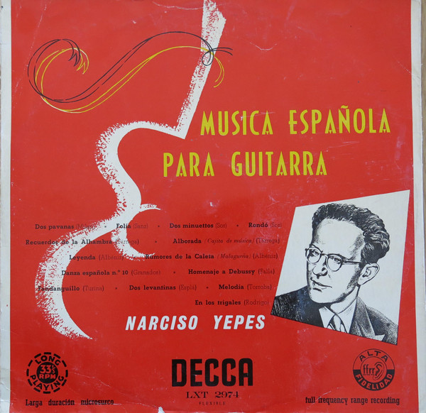 MUSICA ESPANOLA PARA GUITARRA/NARCISO YEPES/ナルシソ・イエペス｜CLASSIC｜ディスクユニオン ...