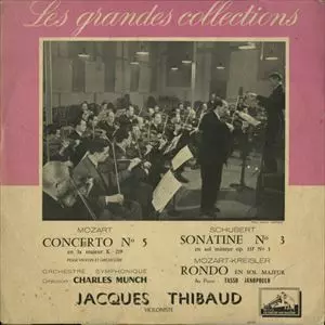 MOZART: CONCERTO NO5 POUR VIOLON ET ORCHESTRE / SCHUBERT: SONATINE NO3 ...