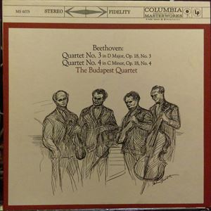 BEETHOVEN: QUARTET NO.3 IN D MAJOR, OP.18, NO.3 / QUARTET NO.4 IN ? MINOR, OP.18, NO.4/BUDAPEST ...