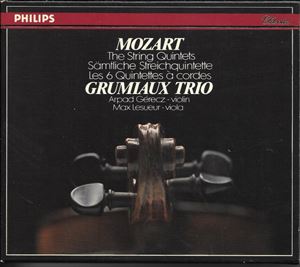 MOZART: STRING QUINTETS/GRUMIAUX TRIO/グリュミオー・トリオ｜CLASSIC｜ディスクユニオン･オンラインショップ｜diskunion.net