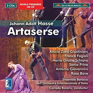 JOHANN ADOLF HASSE: ARTASERSE/CORRADO ROVARIS｜CLASSIC｜ディスクユニオン･オンライン ...