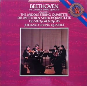 BEETHOVEN: COMPLETE STRING QUARTETS VOLUME 2/JUILLIARD STRING QUARTET/ジュリアード弦楽四重奏団｜CLASSIC｜ディスク ...