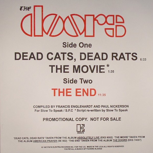 DEAD CATS DEAD RATS/DOORS/ドアーズ/HOUSE｜CLUB/DANCE｜ディスクユニオン･オンラインショップ ...