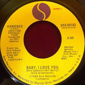 BABY, I LOVE YOU / HIGH RISK INSURANCE/RAMONES/ラモーンズ｜PUNK｜ディスクユニオン ...