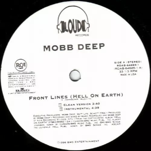 FRONT LINES 12" (PROMO)/MOBB DEEP/モブ・ディープ｜HIPHOP/R&B｜ディスクユニオン･オンラインショップ｜diskunion.net