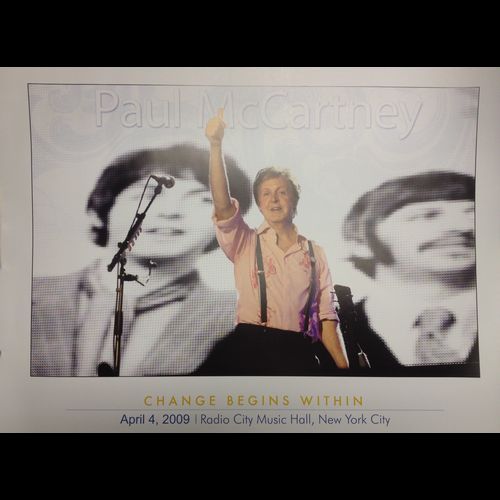 CHANGE BEGINS WITHIN APRIL 4 2009 POSTER/PAUL McCARTNEY/ポール・マッカートニー｜OLD ...