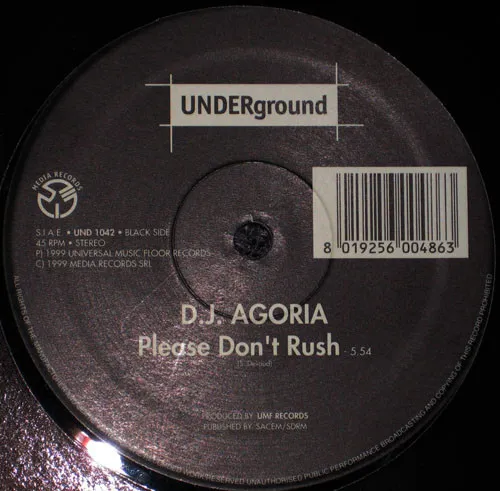PLEASE DON'T RUSH/D.J. AGORIA｜CLUB/DANCE｜ディスクユニオン･オンラインショップ｜diskunion.net