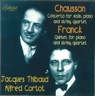 FRANCK:PFQUINTET/CHAUSSON:VN/PF/SQCON/JACQUES THIBAUD/ジャック・ティボー｜CLASSIC ...