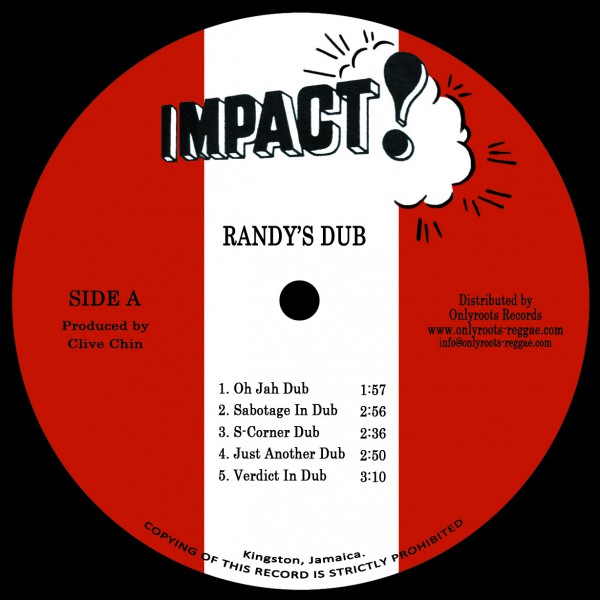 【REGGAE】名門IMPACTレーベルに残された究極のダブ・アルバム『CLIVE CHIN PRESENTS RANDY'S DUB』が待望 ...