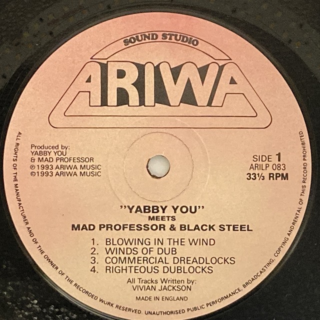 【REGGAE】-オンラインショップ通販出品中 4/6(土)2024 春のプレミアム廃盤セール開催!- YABBY YOU RARE ...