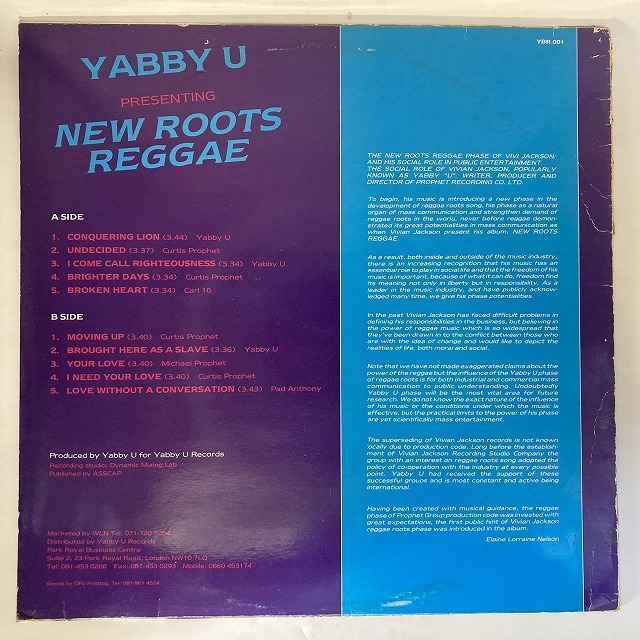 【REGGAE】-オンラインショップ通販出品中 4/6(土)2024 春のプレミアム廃盤セール開催!- YABBY YOU RARE ...