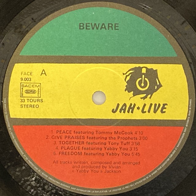 【REGGAE】-オンラインショップ通販出品中 4/6(土)2024 春のプレミアム廃盤セール開催!- YABBY YOU RARE ...